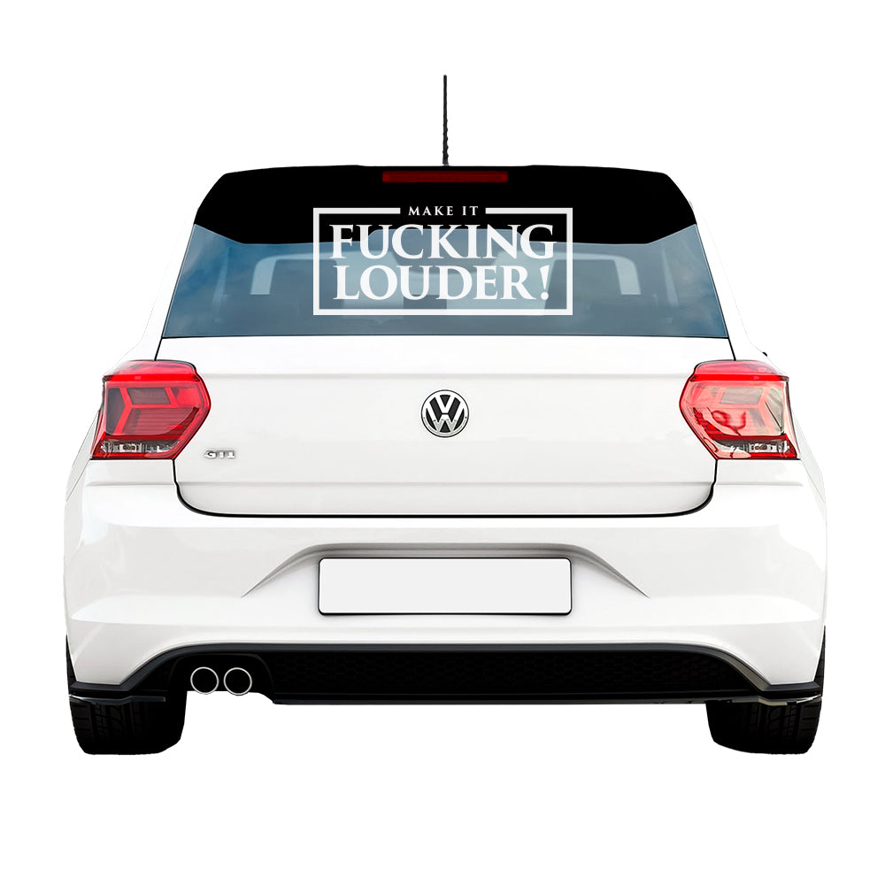 Autosticker MAKE IT LOUDER - 60 CM – Paul Elstak Shop